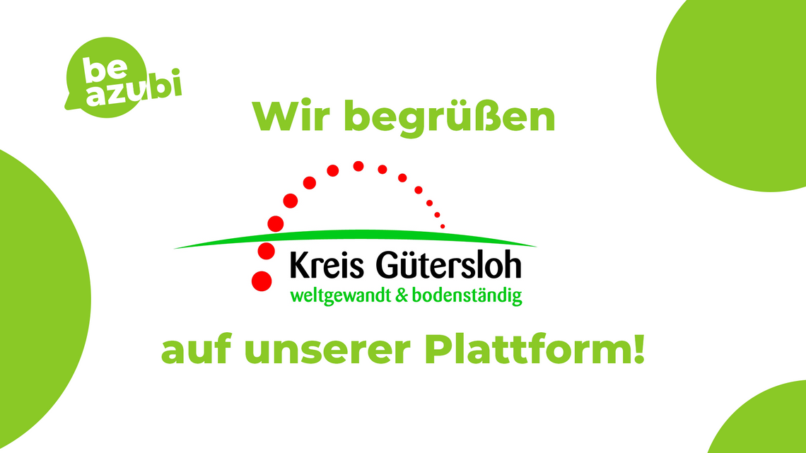 beAzubi: Der Kreis Gütersloh ist mit an Bord.